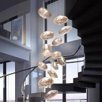 China Creative Staircase Pendant lamp Designer LED Glass Counter Pendant light(WH-NC-123) for sale