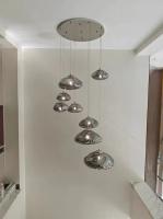 China Creative Staircase Pendant lamp Designer LED Glass Counter Pendant light(WH-NC-123) for sale