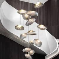 China Creative Staircase Pendant lamp Designer LED Glass Counter Pendant light(WH-NC-123) for sale