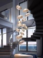 China Creative Staircase Pendant lamp Designer LED Glass Counter Pendant light(WH-NC-123) for sale