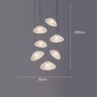 China Creative Staircase Pendant lamp Designer LED Glass Counter Pendant light(WH-NC-123) for sale