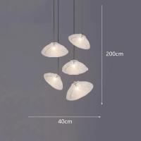 China Creative Staircase Pendant lamp Designer LED Glass Counter Pendant light(WH-NC-123) for sale