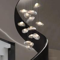 China Creative Staircase Pendant lamp Designer LED Glass Counter Pendant light(WH-NC-123) for sale
