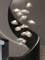 China Creative Staircase Pendant lamp Designer LED Glass Counter Pendant light(WH-NC-123) for sale