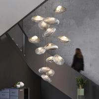 China Creative Staircase Pendant lamp Designer LED Glass Counter Pendant light(WH-NC-123) for sale