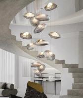 China Creative Staircase Pendant lamp Designer LED Glass Counter Pendant light(WH-NC-123) for sale