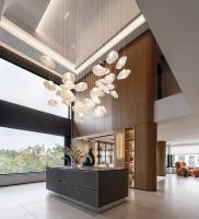 China Creative Staircase Pendant lamp Designer LED Glass Counter Pendant light(WH-NC-123) for sale