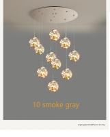 China Modern Led Chandelier Glass Ball Pendant Light Staircase LED Decor Lusters(WH-NC-125) for sale