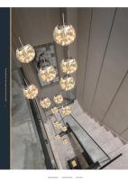 China Modern Led Chandelier Glass Ball Pendant Light Staircase LED Decor Lusters(WH-NC-125) for sale