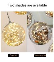 China Modern Led Chandelier Glass Ball Pendant Light Staircase LED Decor Lusters(WH-NC-125) for sale
