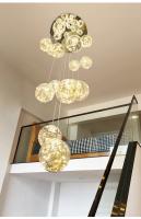 China Modern Led Chandelier Glass Ball Pendant Light Staircase LED Decor Lusters(WH-NC-125) for sale