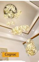 China Modern Led Chandelier Glass Ball Pendant Light Staircase LED Decor Lusters(WH-NC-125) for sale