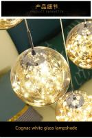 China Modern Led Chandelier Glass Ball Pendant Light Staircase LED Decor Lusters(WH-NC-125) for sale
