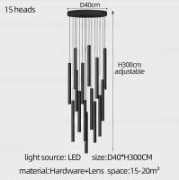 China Long LED Pendant Lamp Spotlight Indoor Lighting Tubular Chandelier(WH-NC-127) for sale