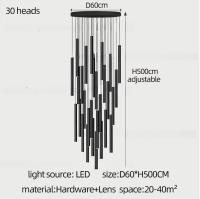 China Long LED Pendant Lamp Spotlight Indoor Lighting Tubular Chandelier(WH-NC-127) for sale