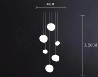 China Modern Ceiling Chandeliers Creative Staircase Pendant Light(WH-NC-128) for sale