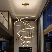 China Modern Circular pendant light Creative Staircase Pendant Light(WH-NC-129) for sale