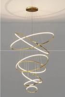 China Modern Circular pendant light Creative Staircase Pendant Light(WH-NC-129) for sale