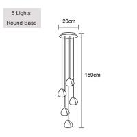 China Modern Hanglamp High Rotation Stair Lamps Crystal Balls Decoration Lighting(WH-NC-130) for sale