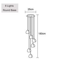 China Modern Hanglamp High Rotation Stair Lamps Crystal Balls Decoration Lighting(WH-NC-130) for sale