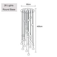 China Modern Hanglamp High Rotation Stair Lamps Crystal Balls Decoration Lighting(WH-NC-130) for sale