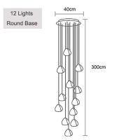 China Modern Hanglamp High Rotation Stair Lamps Crystal Balls Decoration Lighting(WH-NC-130) for sale