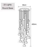 China Modern Hanglamp High Rotation Stair Lamps Crystal Balls Decoration Lighting(WH-NC-130) for sale