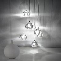 China Modern Hanglamp High Rotation Stair Lamps Crystal Balls Decoration Lighting(WH-NC-130) for sale