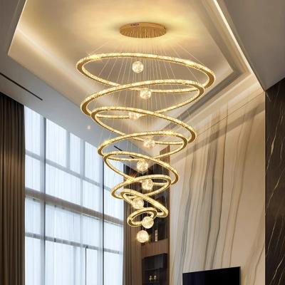 China Nordic home decoration stair chandelier luxury Staircase Pendant Light(WH-NC-131) for sale