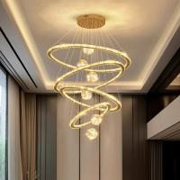 China Nordic home decoration stair chandelier luxury Staircase Pendant Light(WH-NC-131) for sale