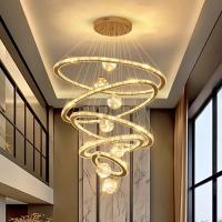 China Nordic home decoration stair chandelier luxury Staircase Pendant Light(WH-NC-131) for sale