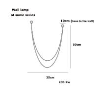 China Dimmable LED Fexible Brown Black Leather Belt Chandelier (WH-NC-132) for sale