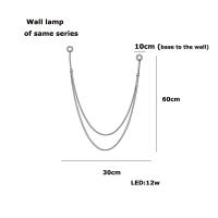 China Dimmable LED Fexible Brown Black Leather Belt Chandelier (WH-NC-132) for sale