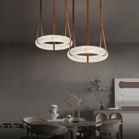 China Dimmable LED Fexible Brown Black Leather Belt Chandelier (WH-NC-132) for sale