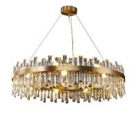 China Dimmable LED Fexible Brown Black Leather Belt Chandelier (WH-NC-132) for sale