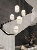 China Dimmable LED Fexible Brown Black Leather Belt Chandelier (WH-NC-132) for sale