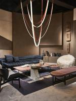 China Dimmable LED Fexible Brown Black Leather Belt Chandelier (WH-NC-132) for sale