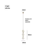 China Pearl Drop Series Dimmable LED Hanging Lamps Staircase Very Long Luminaire (WH-NC-133) for sale