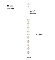 China Pearl Drop Series Dimmable LED Hanging Lamps Staircase Very Long Luminaire (WH-NC-133) for sale