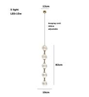 China Pearl Drop Series Dimmable LED Hanging Lamps Staircase Very Long Luminaire (WH-NC-133) for sale