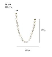 China Pearl Drop Series Dimmable LED Hanging Lamps Staircase Very Long Luminaire (WH-NC-133) for sale