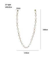 China Pearl Drop Series Dimmable LED Hanging Lamps Staircase Very Long Luminaire (WH-NC-133) for sale