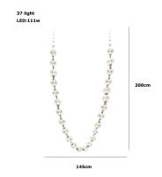 China Pearl Drop Series Dimmable LED Hanging Lamps Staircase Very Long Luminaire (WH-NC-133) for sale