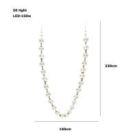 China Pearl Drop Series Dimmable LED Hanging Lamps Staircase Very Long Luminaire (WH-NC-133) for sale