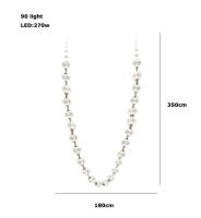 China Pearl Drop Series Dimmable LED Hanging Lamps Staircase Very Long Luminaire (WH-NC-133) for sale