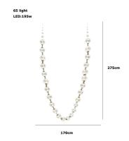 China Pearl Drop Series Dimmable LED Hanging Lamps Staircase Very Long Luminaire (WH-NC-133) for sale
