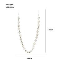 China Pearl Drop Series Dimmable LED Hanging Lamps Staircase Very Long Luminaire (WH-NC-133) for sale