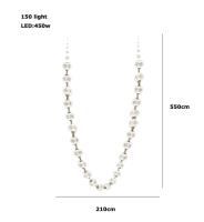 China Pearl Drop Series Dimmable LED Hanging Lamps Staircase Very Long Luminaire (WH-NC-133) for sale