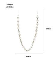 China Pearl Drop Series Dimmable LED Hanging Lamps Staircase Very Long Luminaire (WH-NC-133) for sale