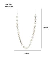China Pearl Drop Series Dimmable LED Hanging Lamps Staircase Very Long Luminaire (WH-NC-133) for sale